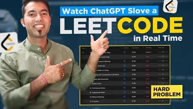 Watch ChatGPT Solve a LeetCode Hard Prob | Thapa Technical | Gan Jing World