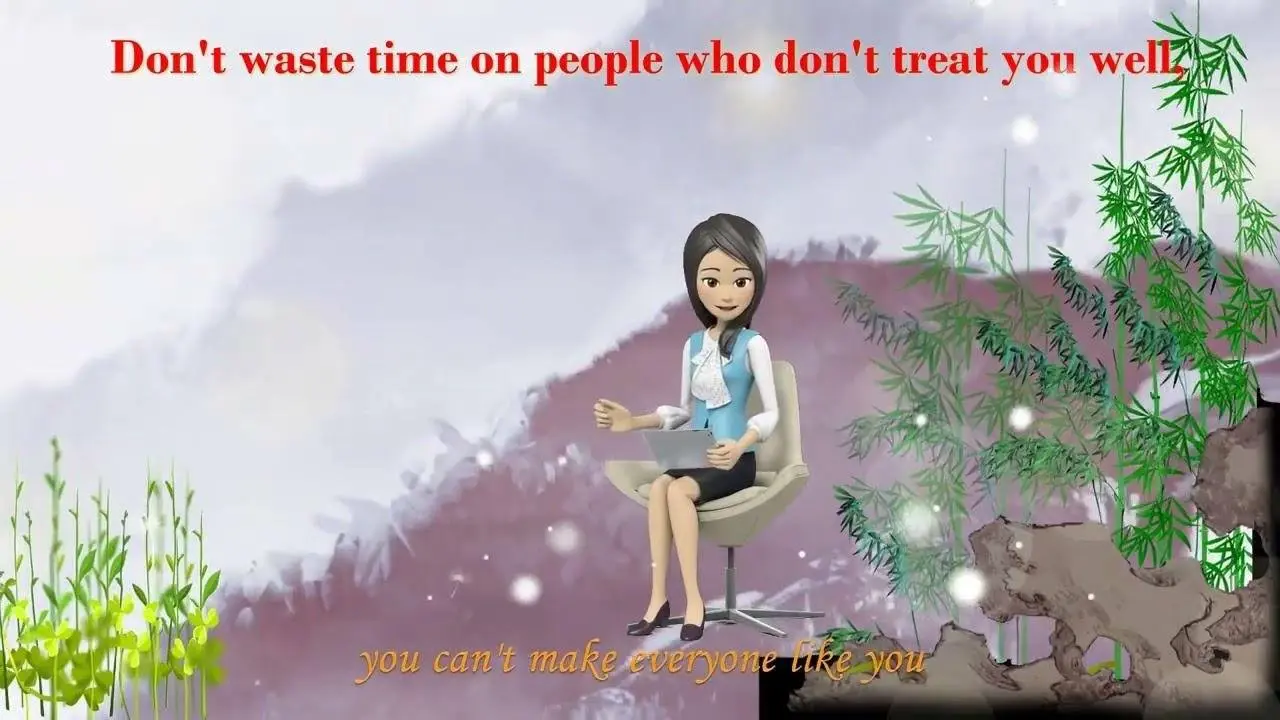 人生哲理；千万不要在不好好对待你的人身上浪费时间，你耗不起