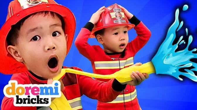 Firefighter Song + Row Row Lego Boat at Legoland NY & Mickey Lego ...