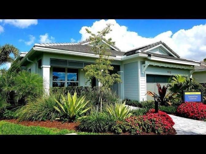 New Construction 55+ Community Luxury Model Home Tour Palm Beach ...